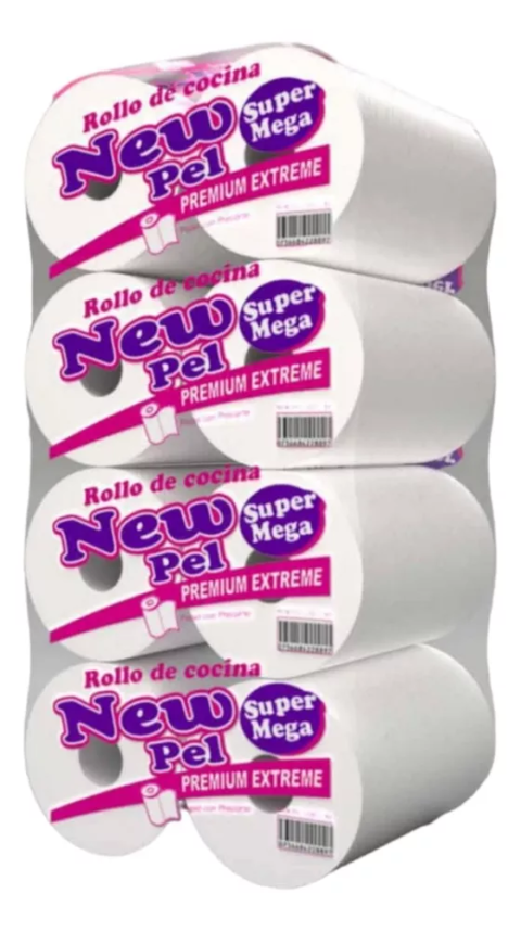 8 ROLLOS DE COCINA X 200 PAÑOS MEGA PREMIUN NEW PEL - Productos ...